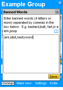 Chatango - Help - Parents