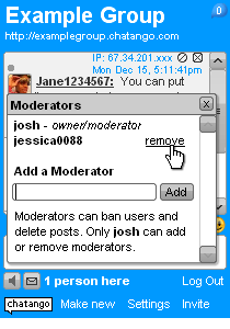 Chatango - Help - Parents